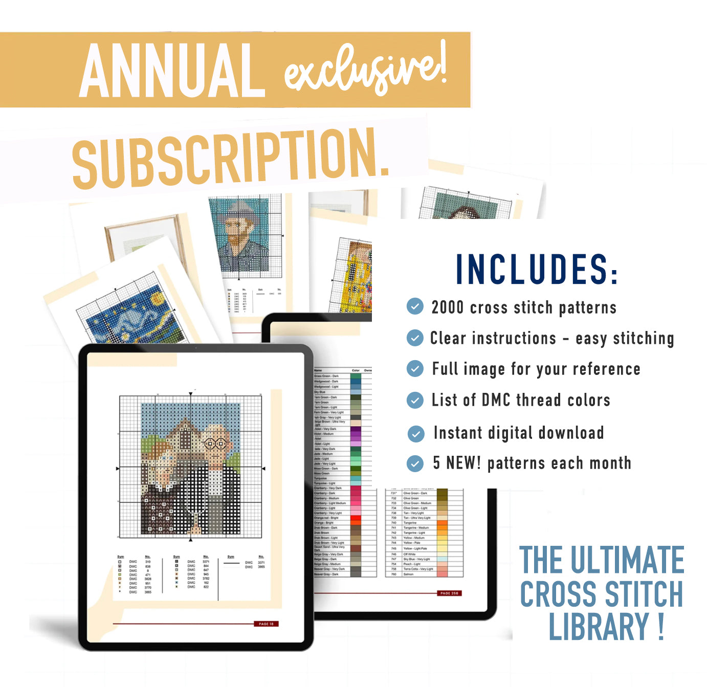 ANNUAL SUBSCRIPTION - ALL ACCESS! – TheStitchPatterns